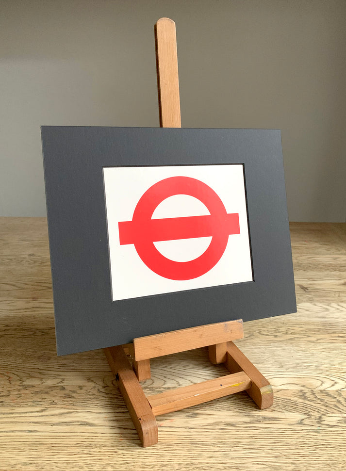 Genuine Vintage 'Central Line' Paper Roundel - 10x8in - Ready to Frame ...