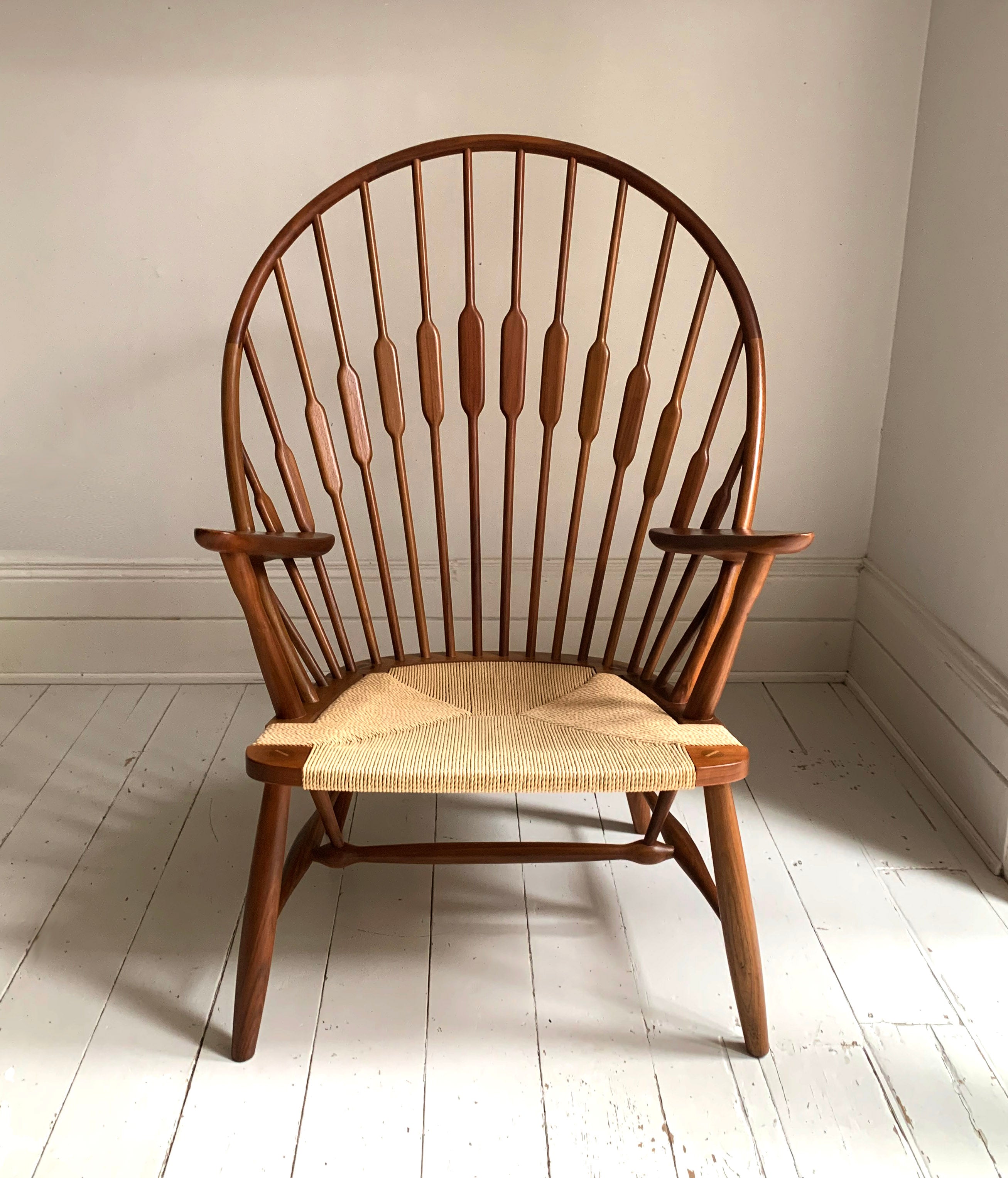 PP 550 Peacock Chair, Timber Frame, Papercord Upholstery, Excellent Co ...
